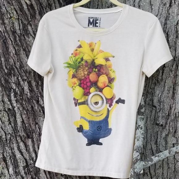 Universal | Tops | Fruit Hat Minion Tshirt | Poshmark